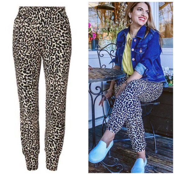 CAbi | Pants & Jumpsuits | Cabi 568 Pivot Spotted Leopard Jogger Xsmall ...